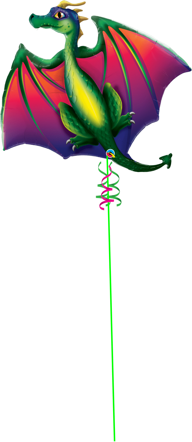 Floating Dragon Foil - Cardiff Balloons