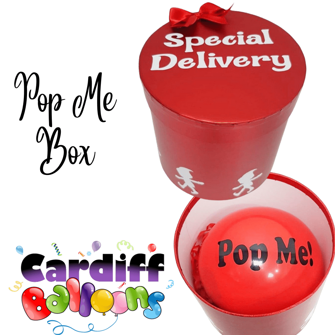 Pop Me Elf In A Box | Cardiff Balloons | Seasonal Balloons
