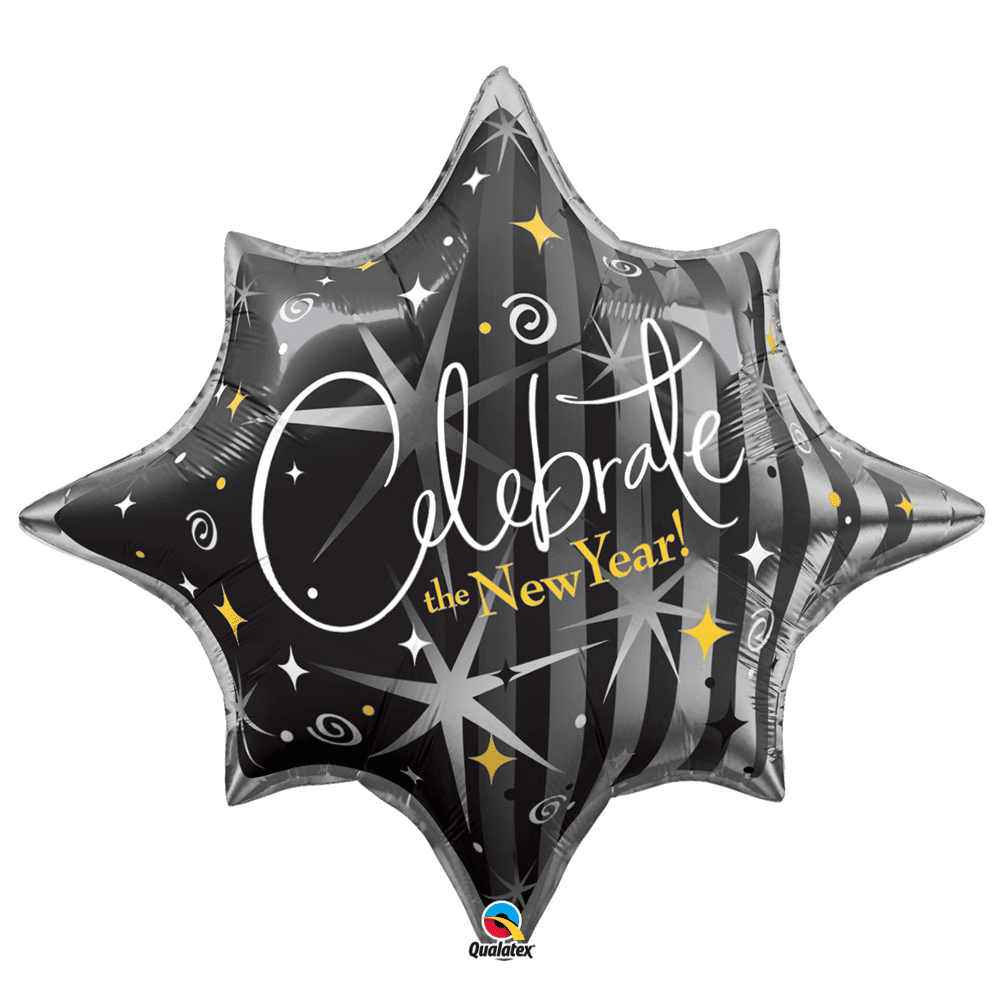 Happy New Year Foil Balloon | Cardiff Balloons | Seasonal Balloons